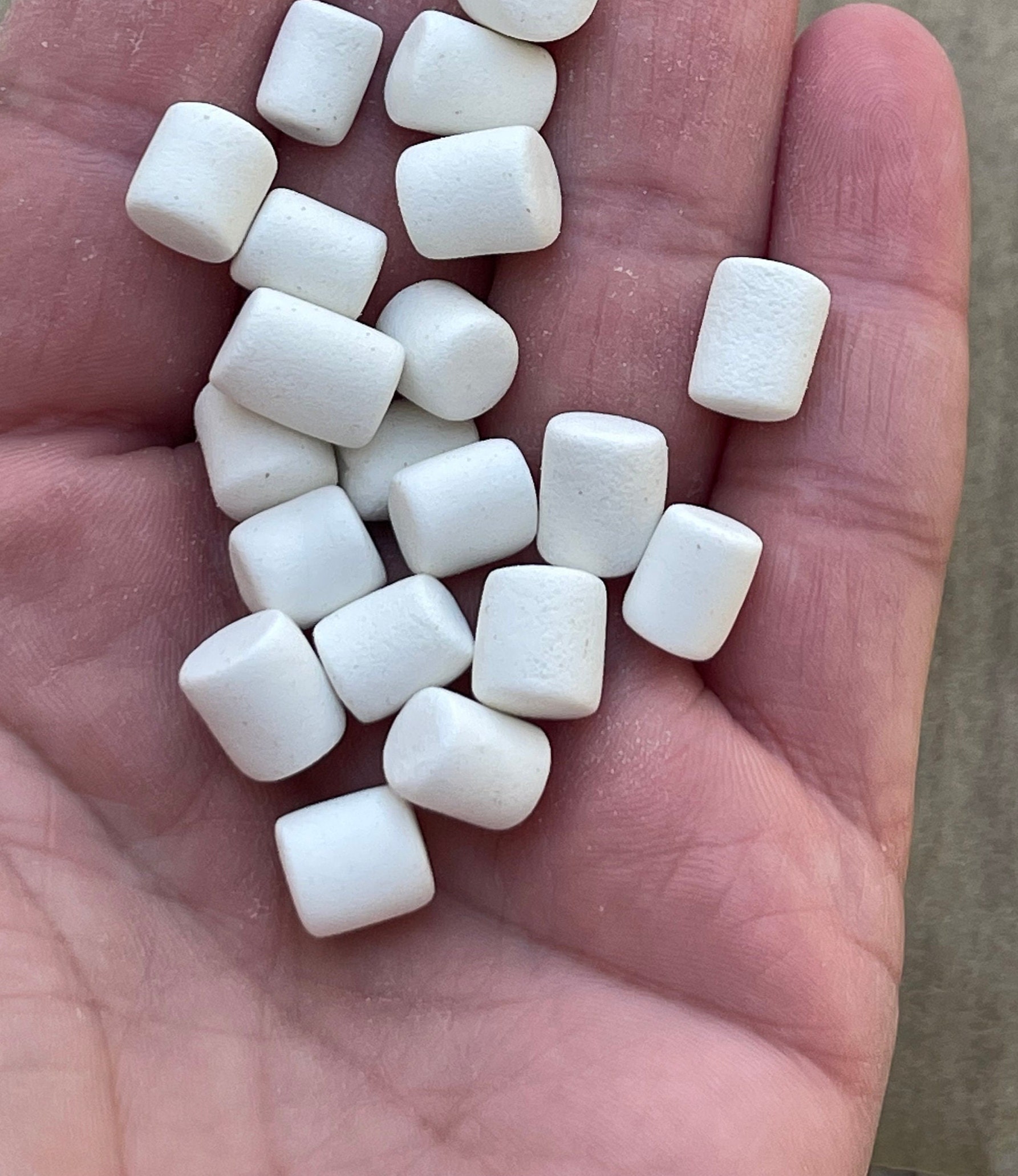 MINI MARSHMALLOWS 20pc Polymer Clay Marshmallows Faux - Etsy