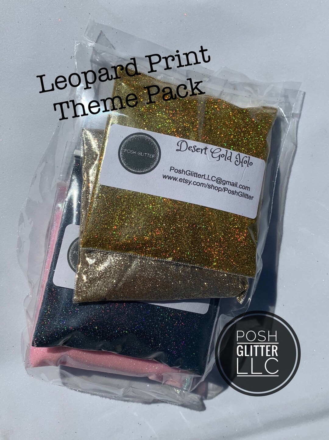 Leopard Themed Glitter Pack, Leopard Print Glitter Bundle, Ultra Fine ...