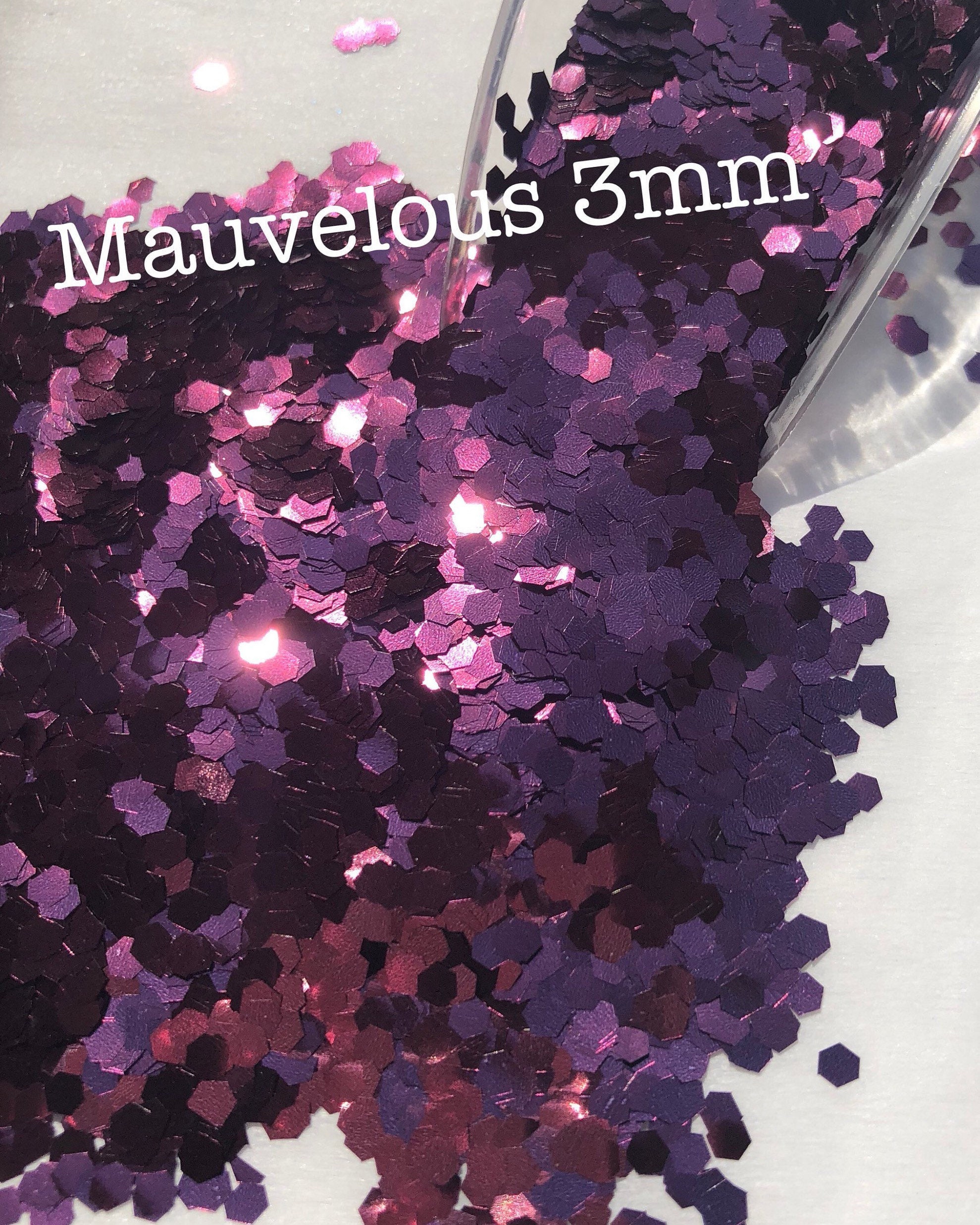 MAUVELOUS 3MM Maroon Glitter 3MM HEX Cut Polyester Glitter - Etsy