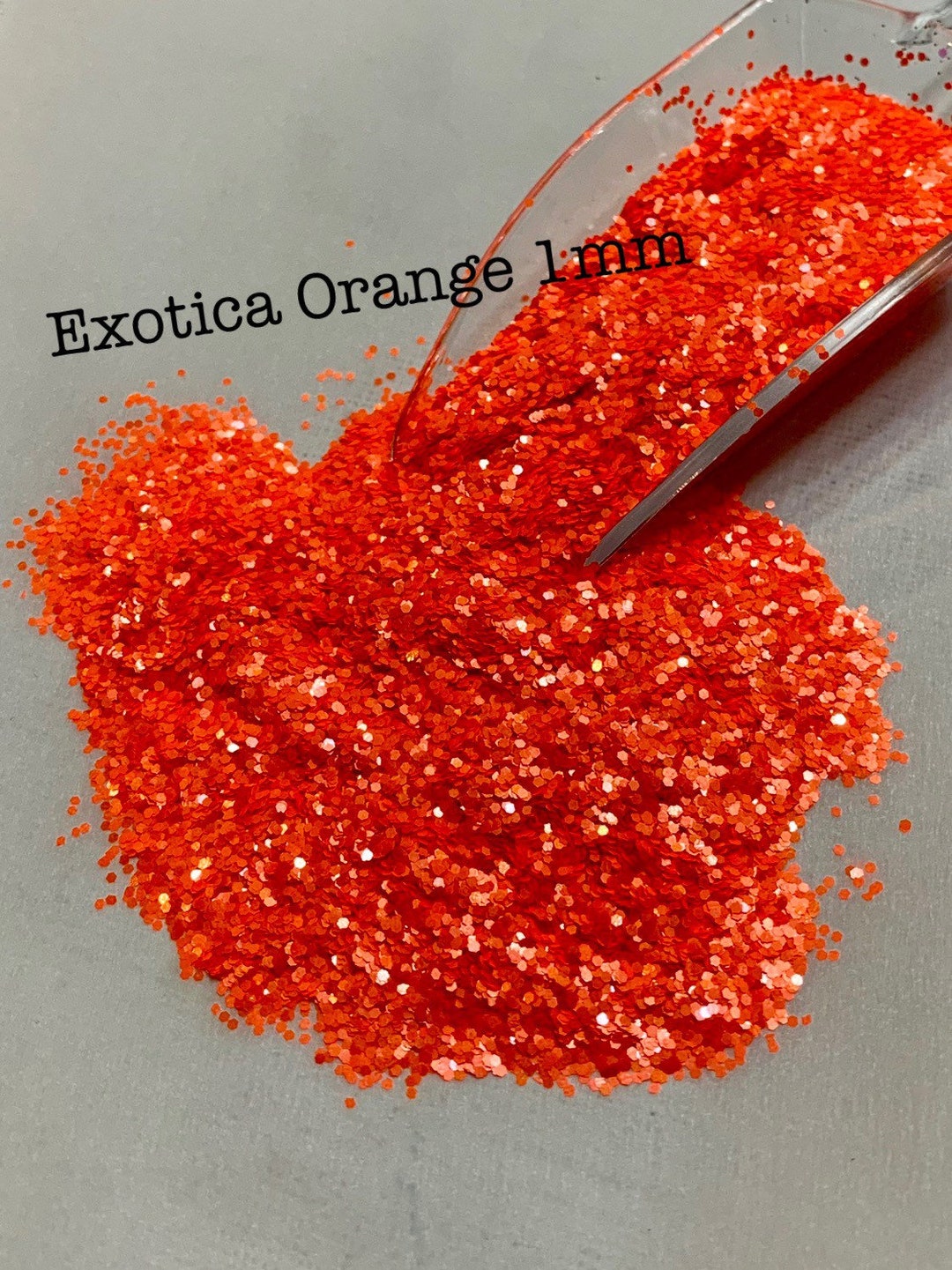 EXOTICA ORANGE 1MM - Neon Orange 1MM Glitter- Pearlescent Glitter ...