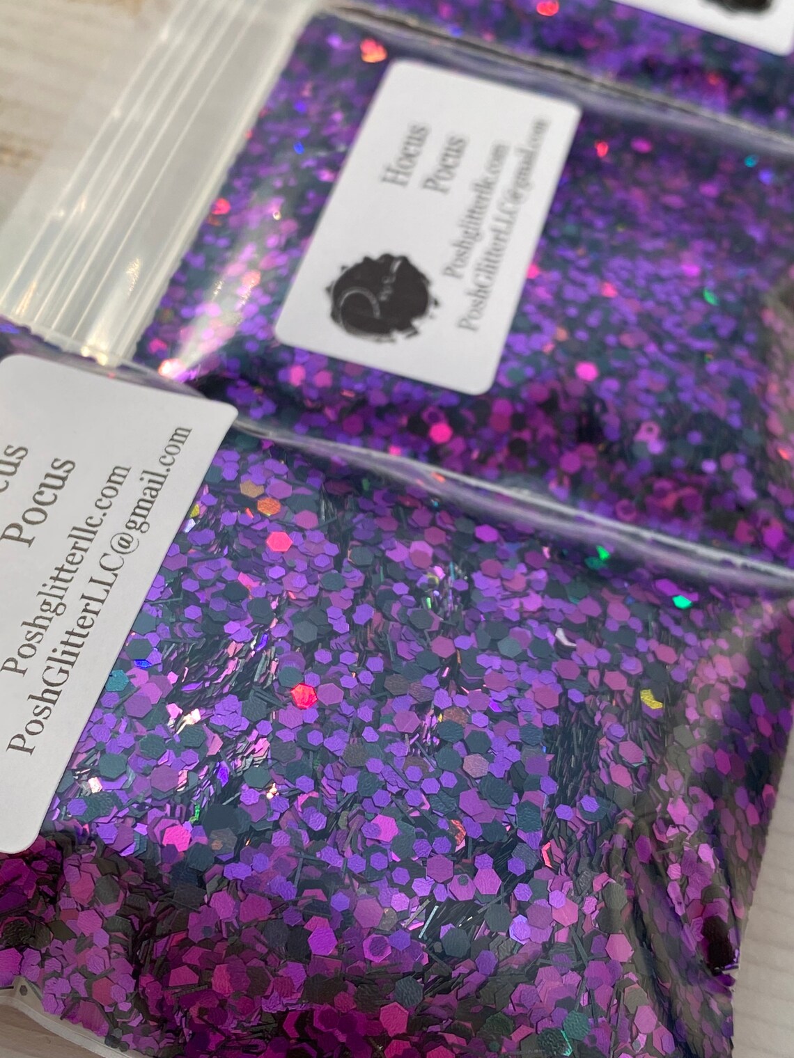 HOCUS POCUS Purple Black Holographic Chunky Glitter Mix - Etsy