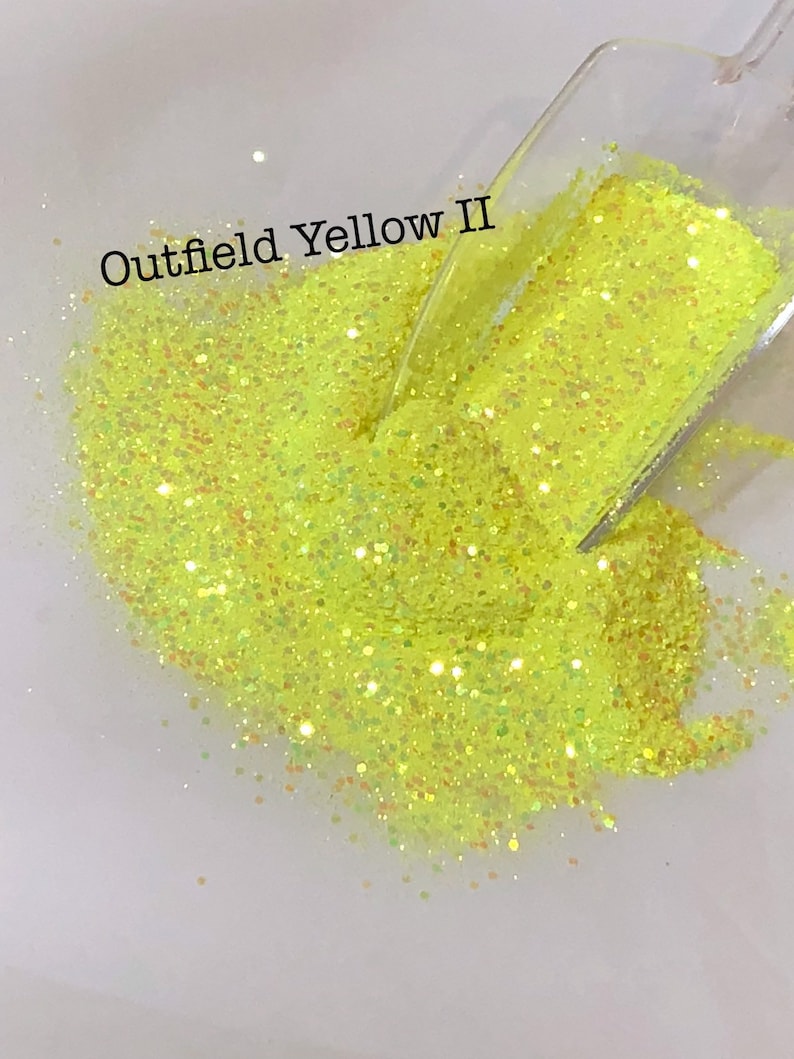 OUTFIELD YELLOW II Softball Yellow Chunky & Fine Blend | Etsy