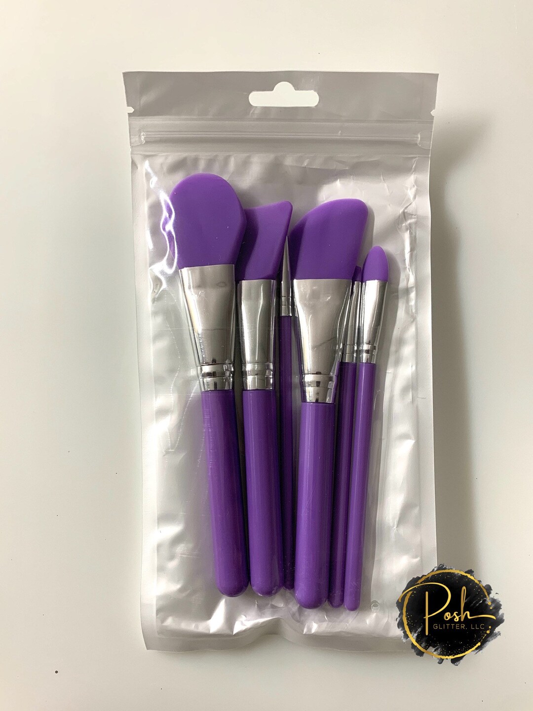 SILICONE BRUSH SET - 6 Piece Brush Set - Purple - Resin Tools - - Etsy