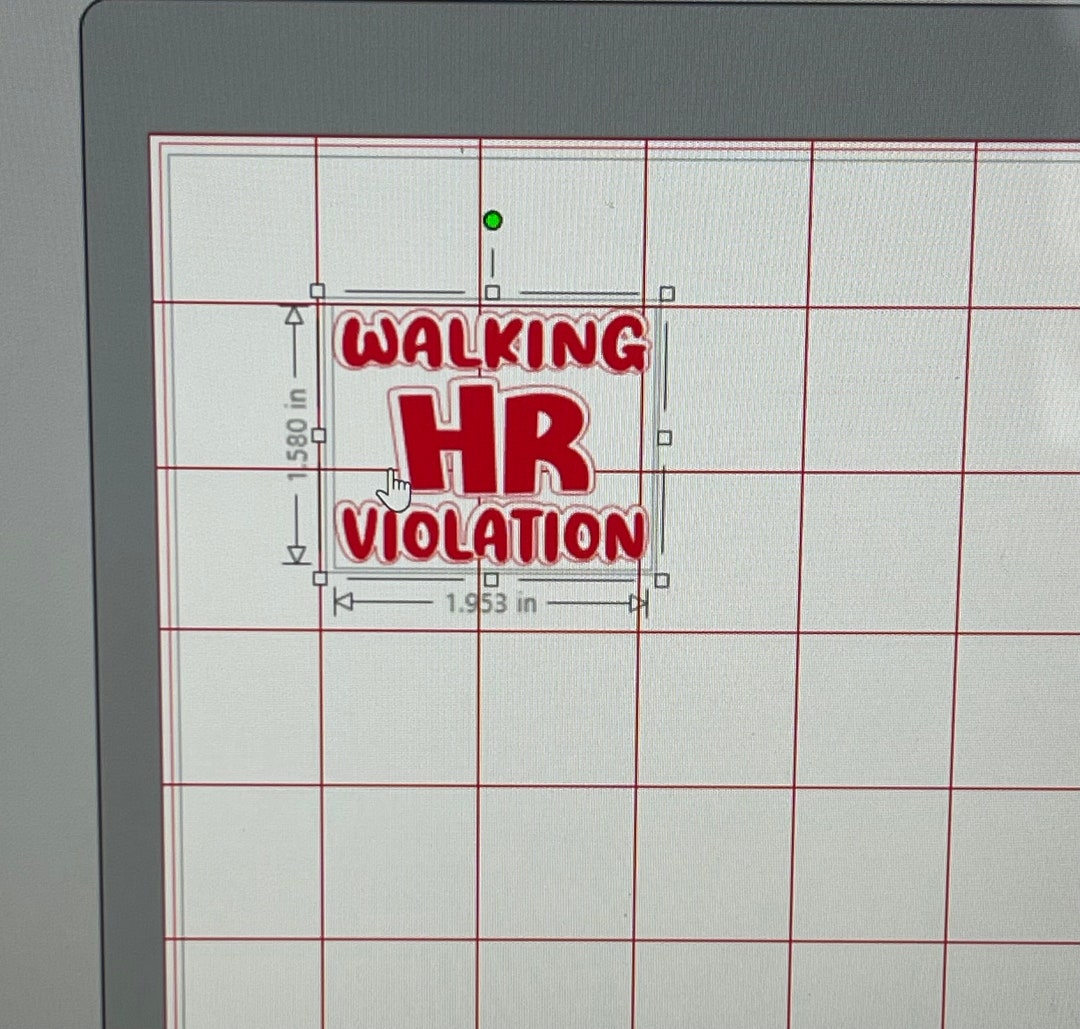 Walking HR Violation DIGITAL SVG Download File for Acrylic Blank - Etsy