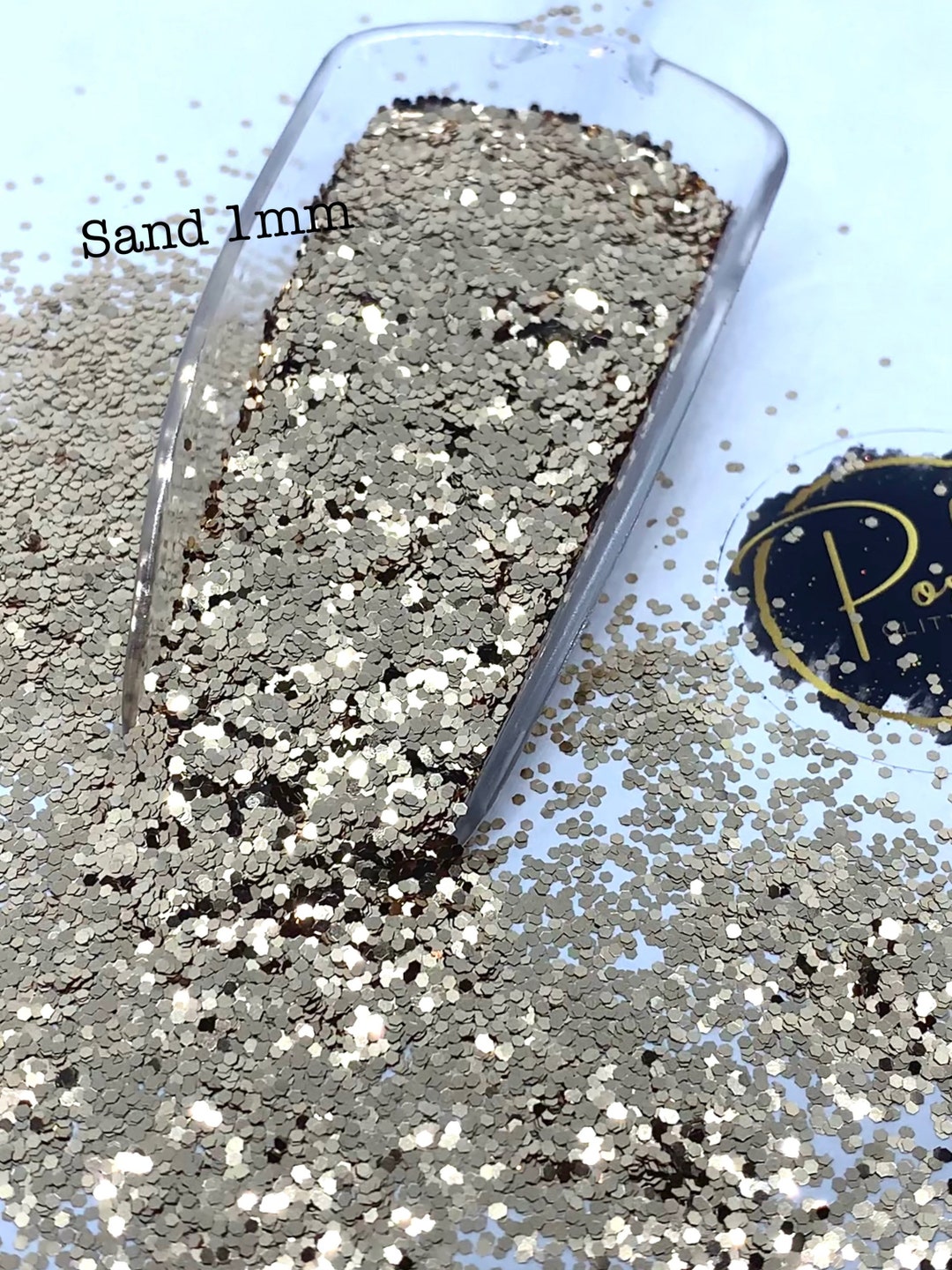 SAND 1MM - Gold 1MM Hex Cut - Polyester Glitter - Solvent Resistant - Etsy