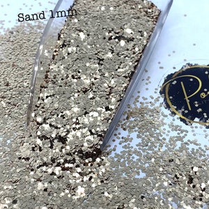 SAND 1MM - Gold 1MM Hex Cut - Polyester Glitter - Solvent Resistant - Etsy
