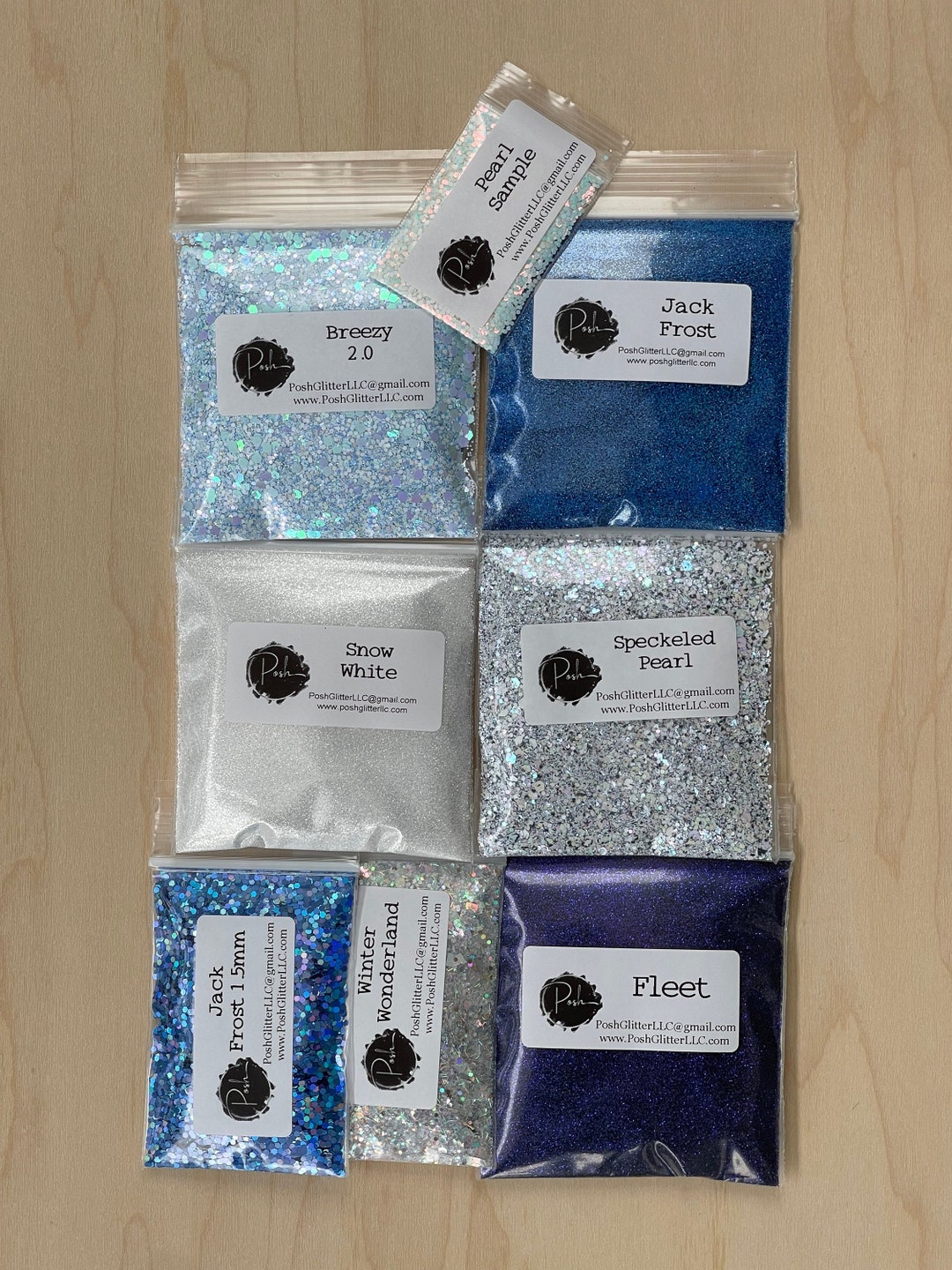 Sunday Sampler Variety Glitter Bundle, Ultra Fine, Chunky Polyester ...