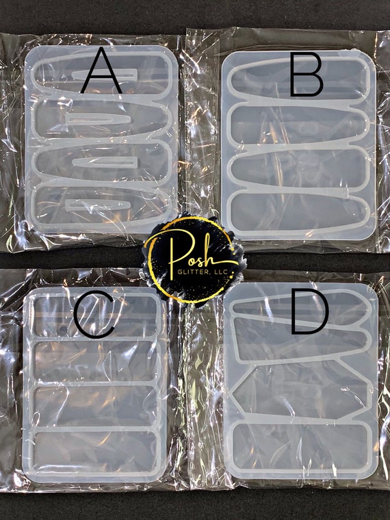 BARRETTE MOLD Hair Clips Silicone Mold Molds Shiny - Etsy