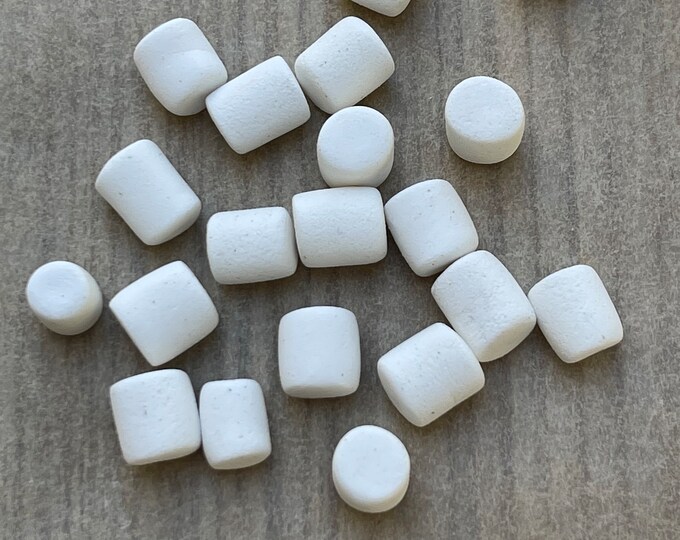 MINI MARSHMALLOWS 20pc Polymer Clay Marshmallows, Faux Marshmallows ...