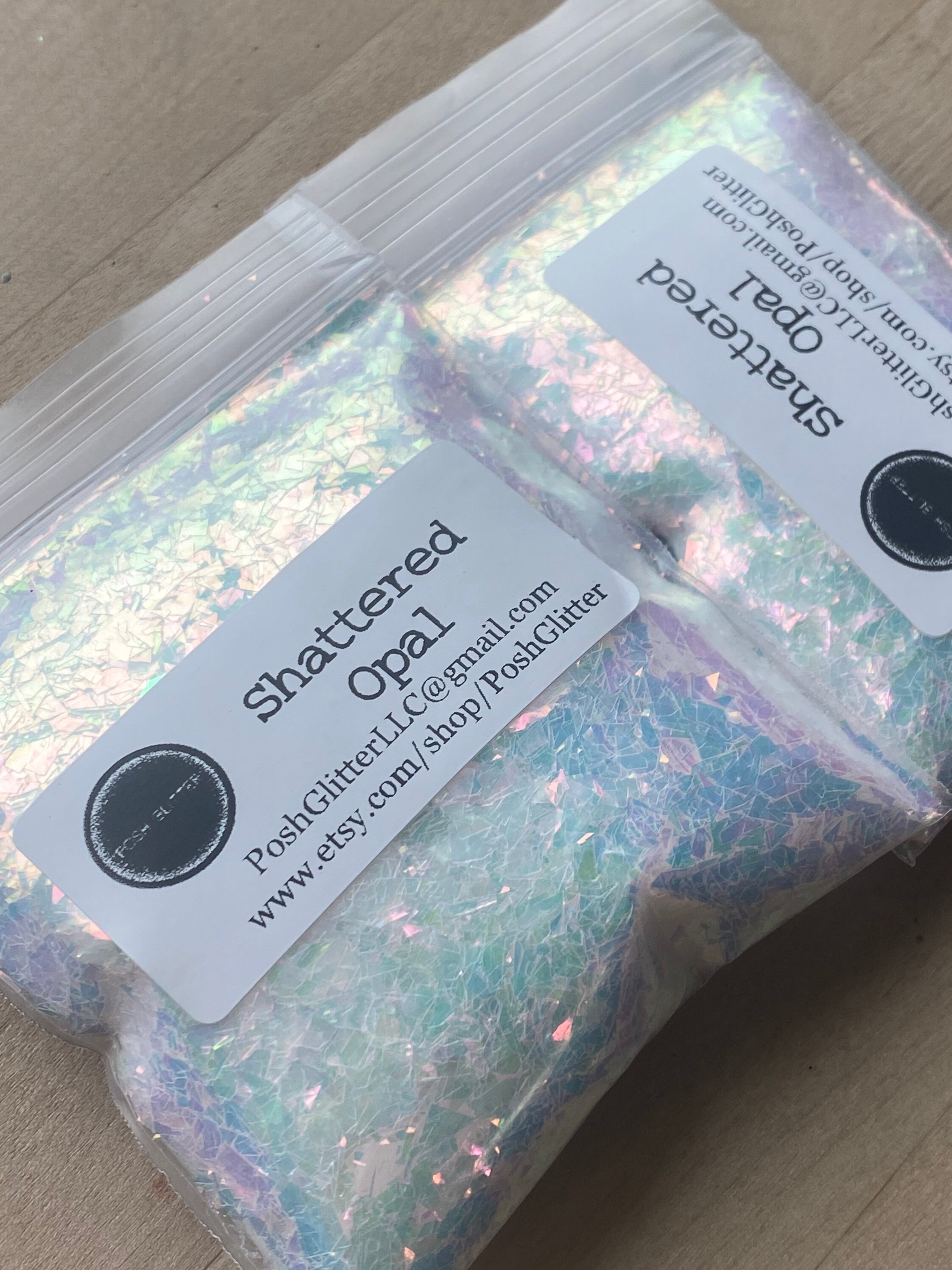 SHATTERED OPAL Irregular Cut Opal Glitter Solvent | Etsy