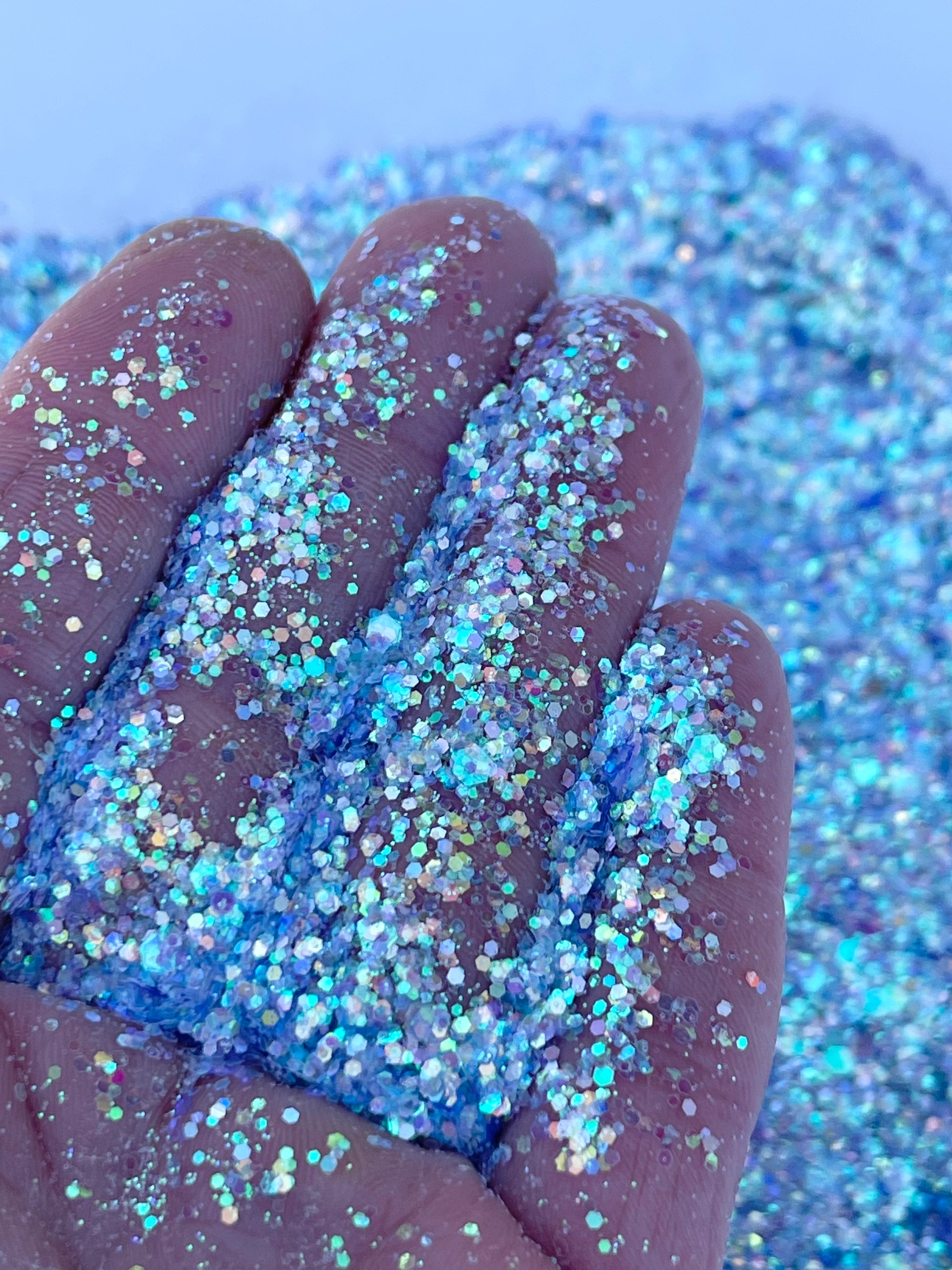 COTTON CANDY Iridescent Purple Pink Silver Chunky Glitter Mix ...