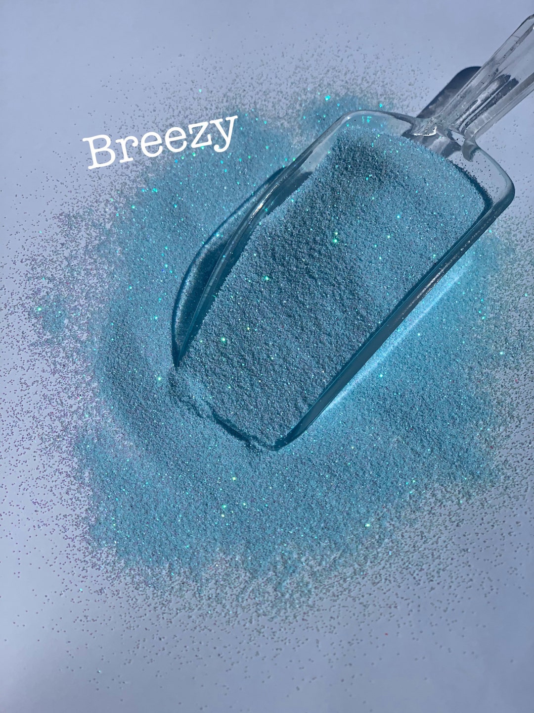 BREEZY BLUE Light Blue Glitter, Ultra Fine Loose Glitter, Polyester ...