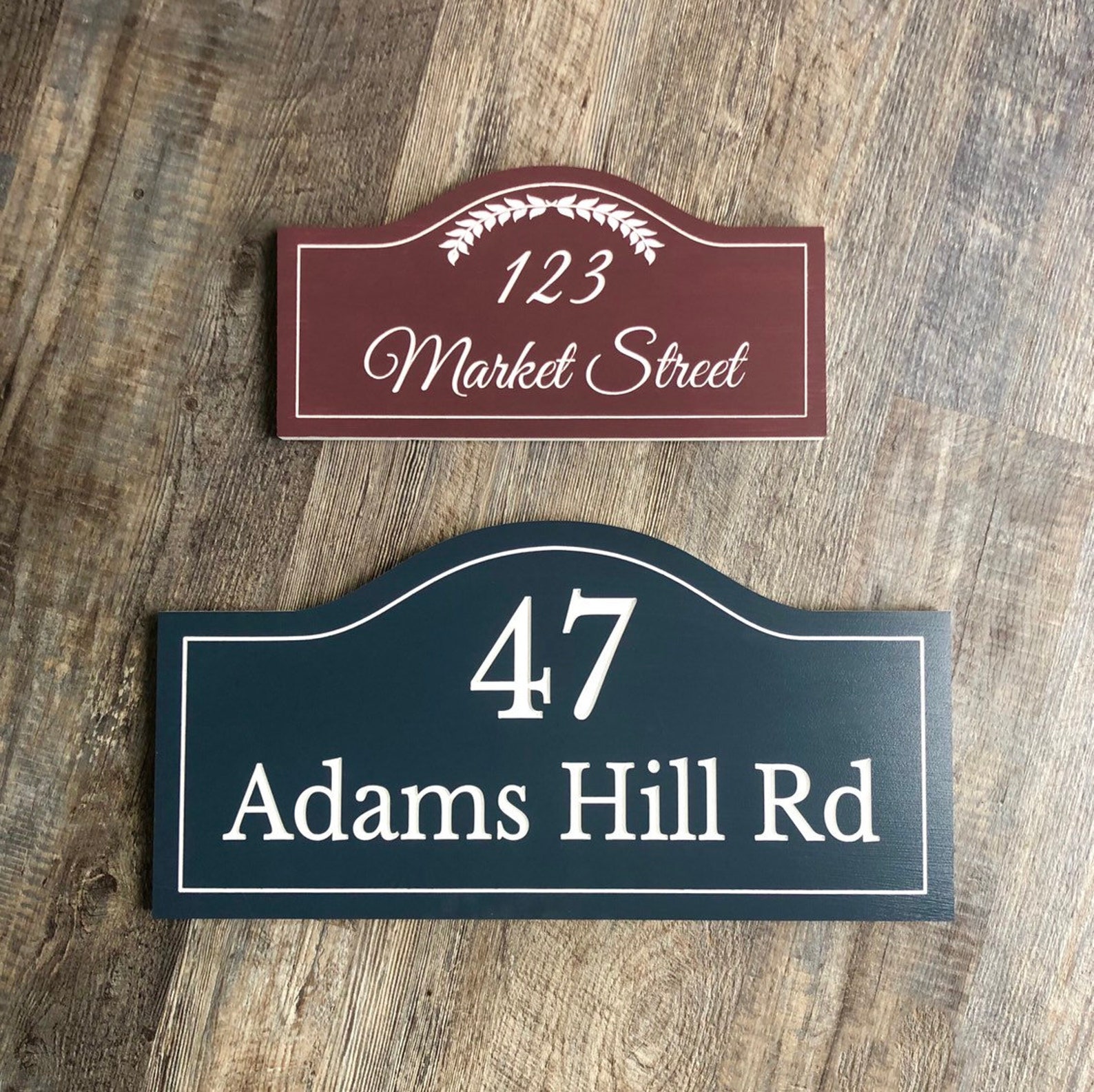 Fancy House Number Engraved Plaque Large Housewarming Gift | Etsy