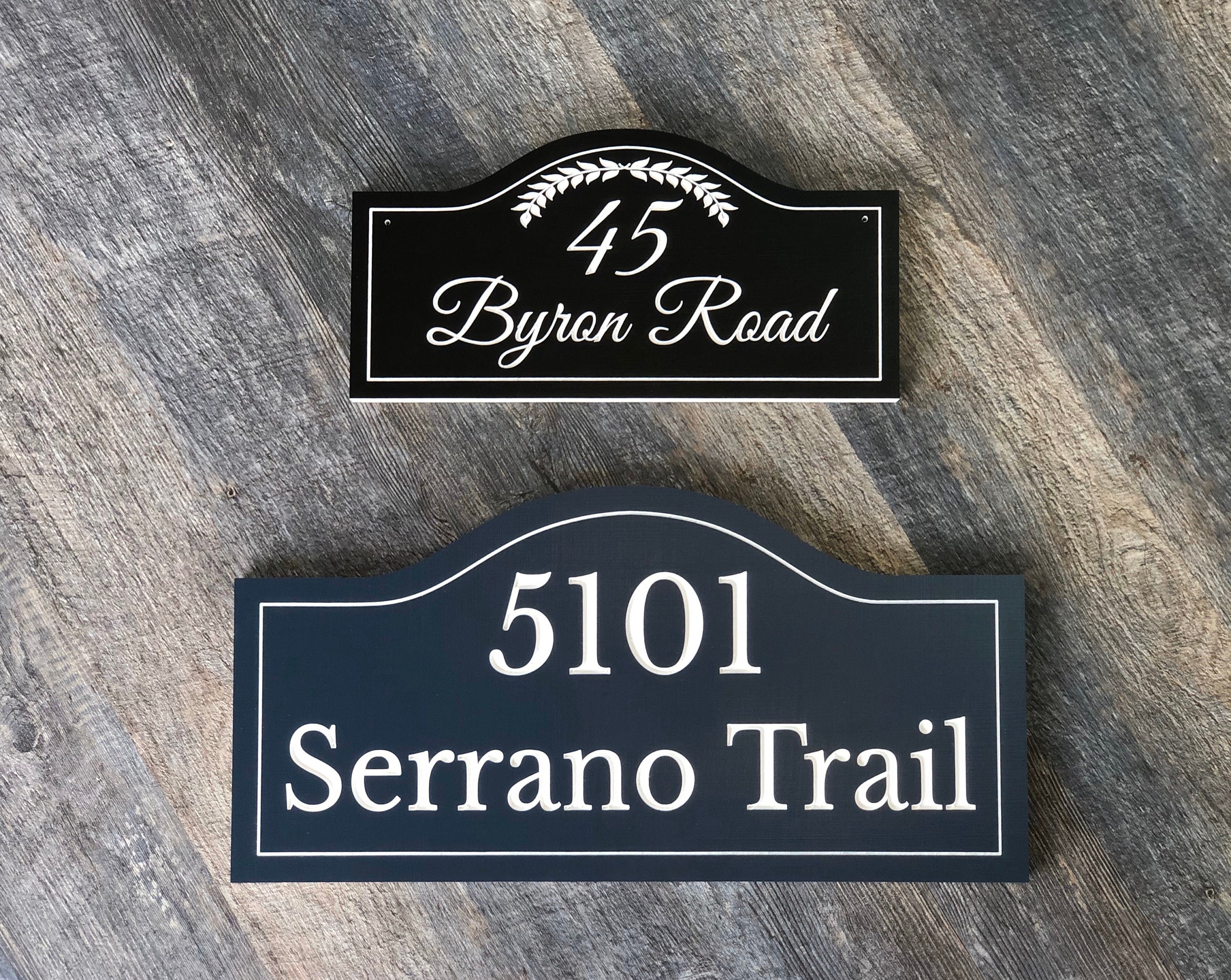 Large Classic House Number Engraved Plaque Housewarming Gift | Etsy