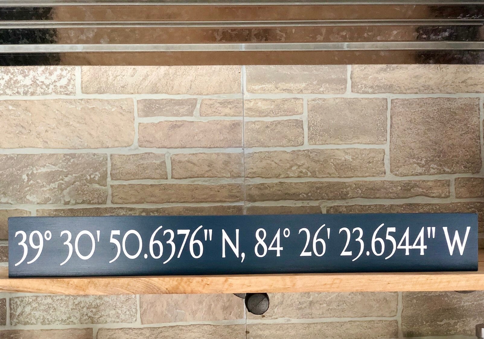 Longitude Latitude Sign for indoors or outdoors Coordinates | Etsy