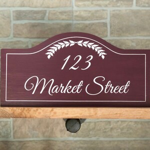 Fancy House Number Engraved Plaque Large, Housewarming Gift, Realtor ...