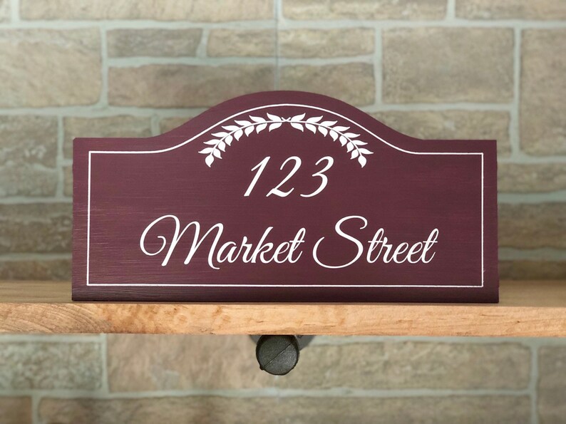 Fancy House Number Engraved Plaque Large Housewarming Gift | Etsy