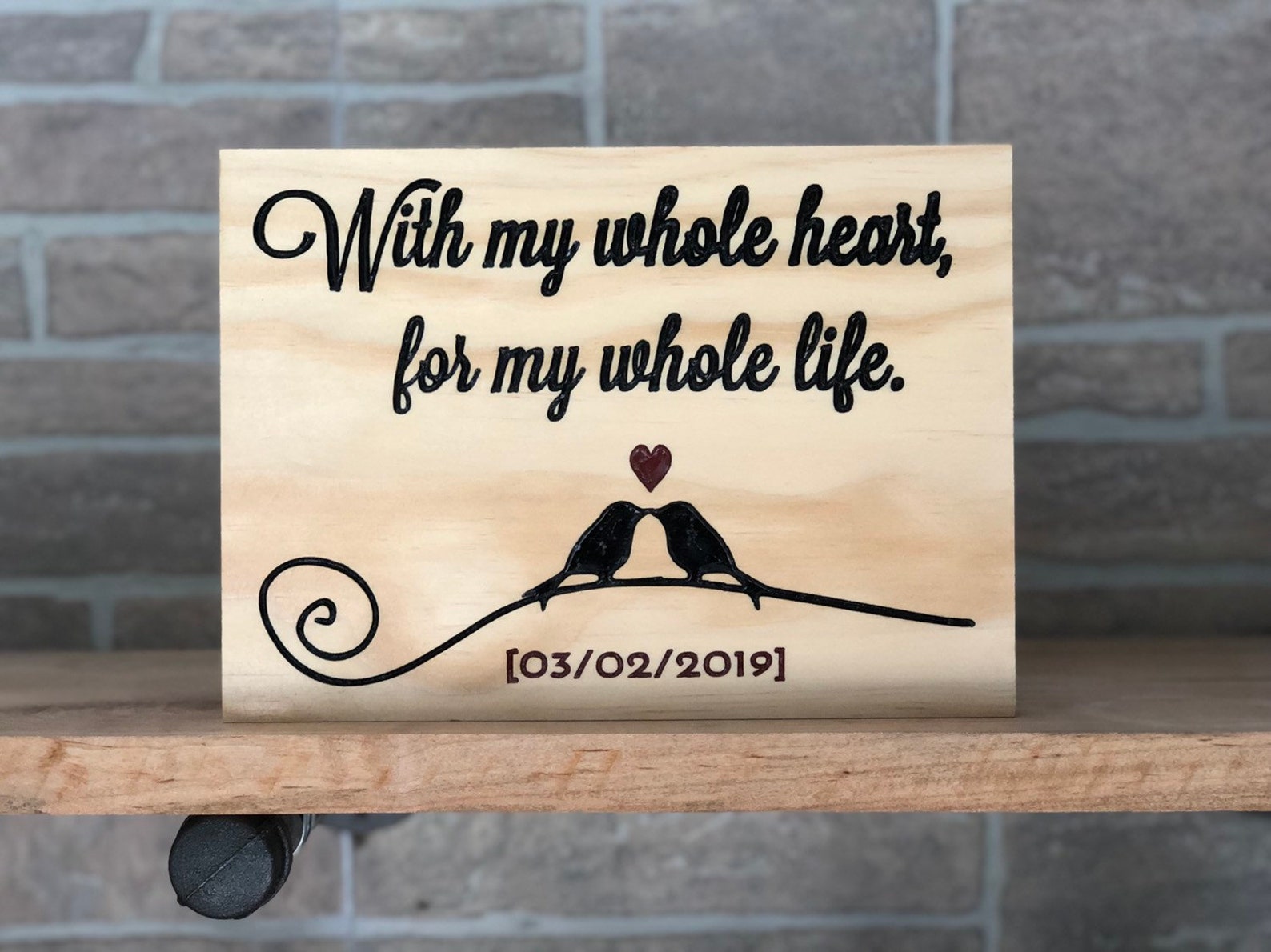 Custom wood anniversary sign wood sign for wedding | Etsy