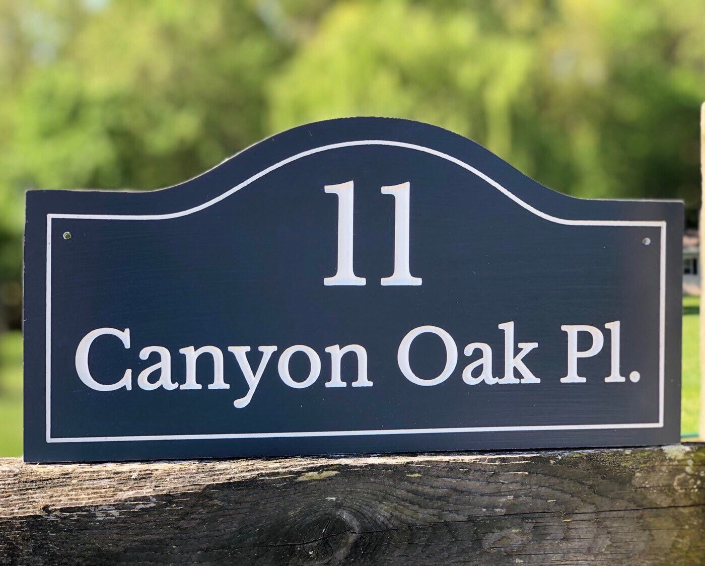 Large Classic House Number Engraved Plaque Housewarming Gift | Etsy