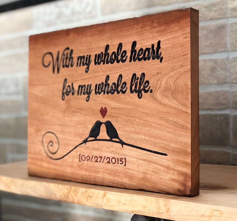 Custom wood anniversary sign wood sign for wedding | Etsy