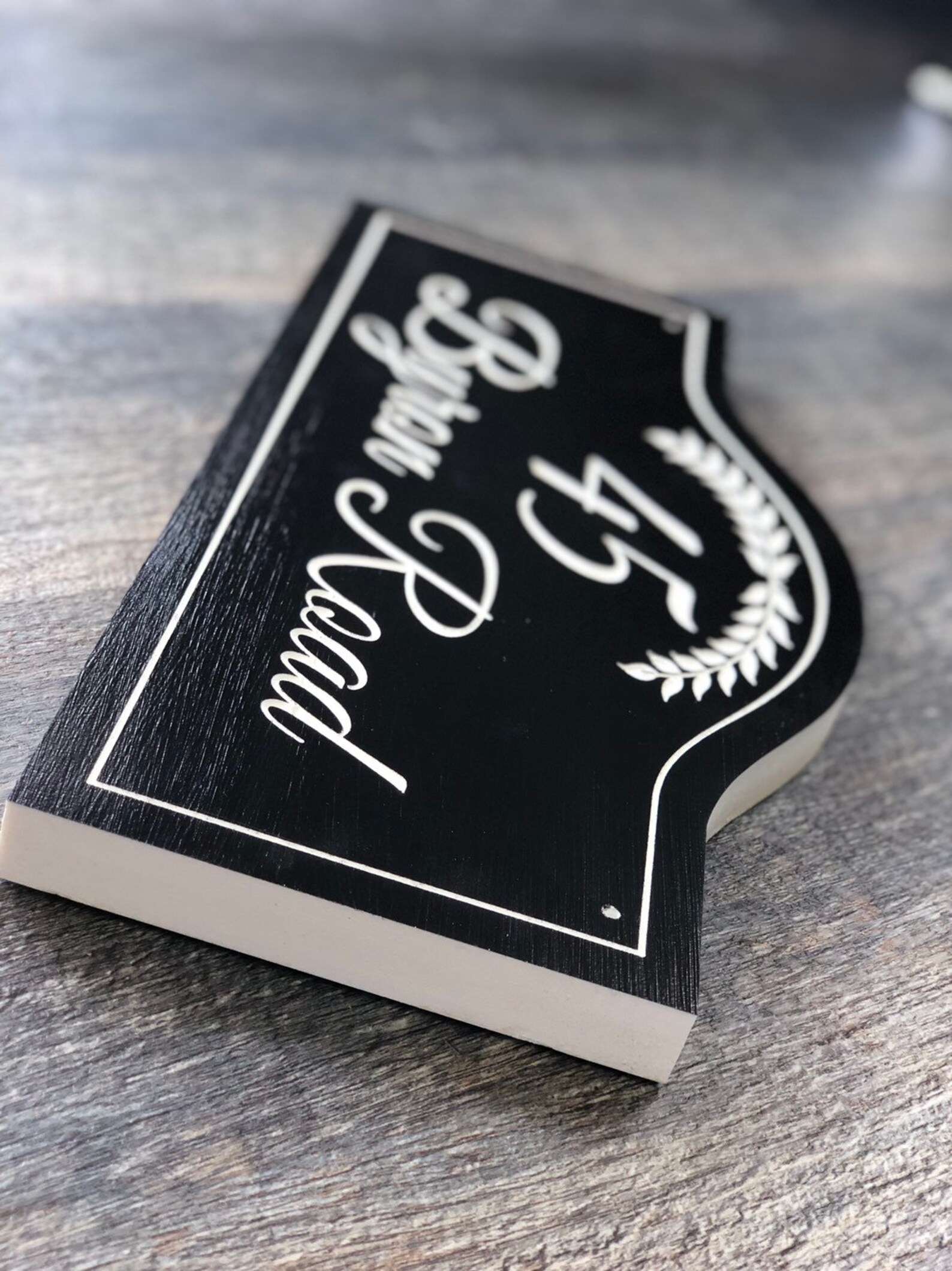 Fancy House Number Engraved Plaque Large Housewarming Gift | Etsy