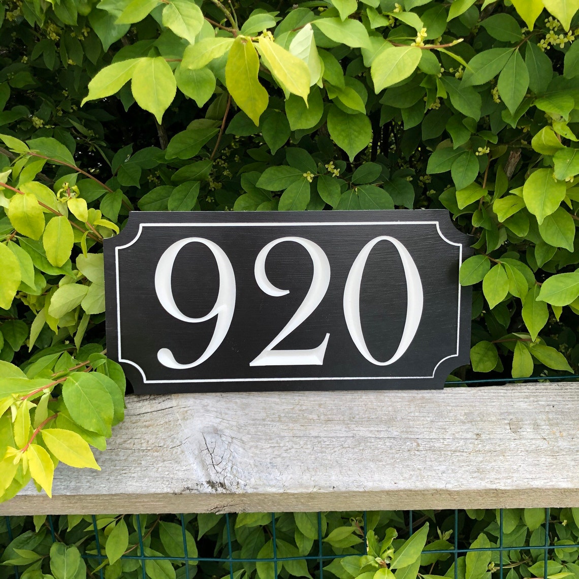 Larger Carved House Number Address Sign Large Housewarming | Etsy