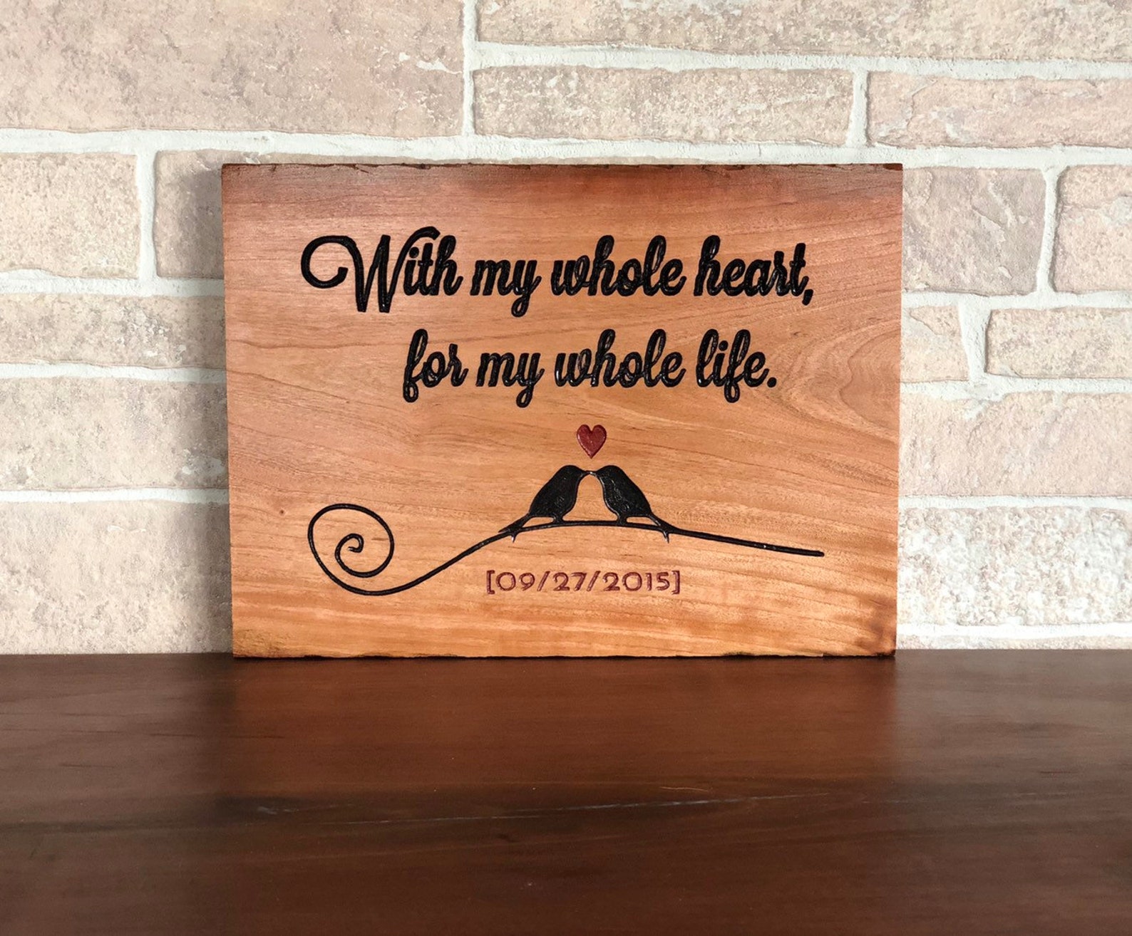 Custom wood anniversary sign wood sign for wedding | Etsy