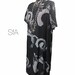 Stunning Lagenlook Neslay Dress With Grey Swirls. Size 12 - Etsy