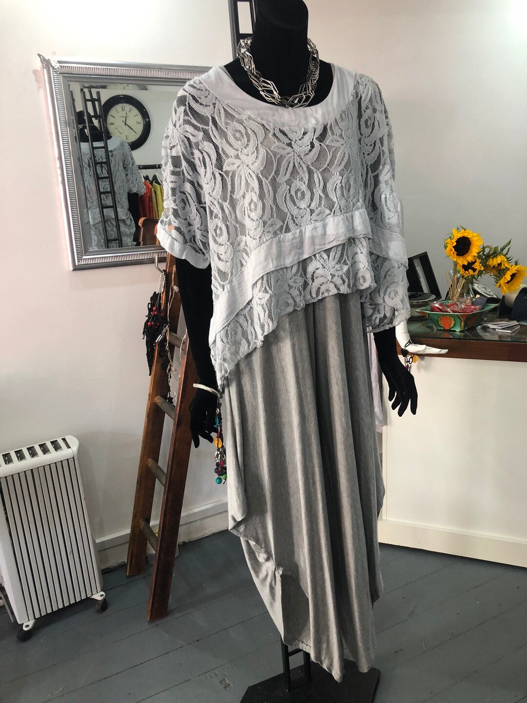 Lagenlook Lace Over Top, Perfect to Wear Over a Strappy Top, Size 10 ...