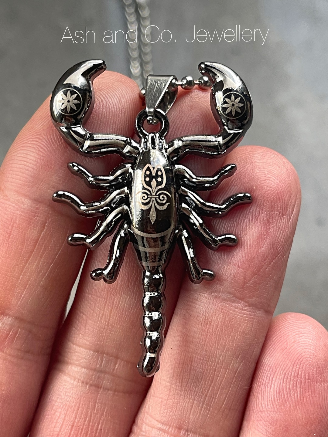 Steampunk Style Scorpion Necklace, Goth, Unisex. in 2 Tone Style. - Etsy UK