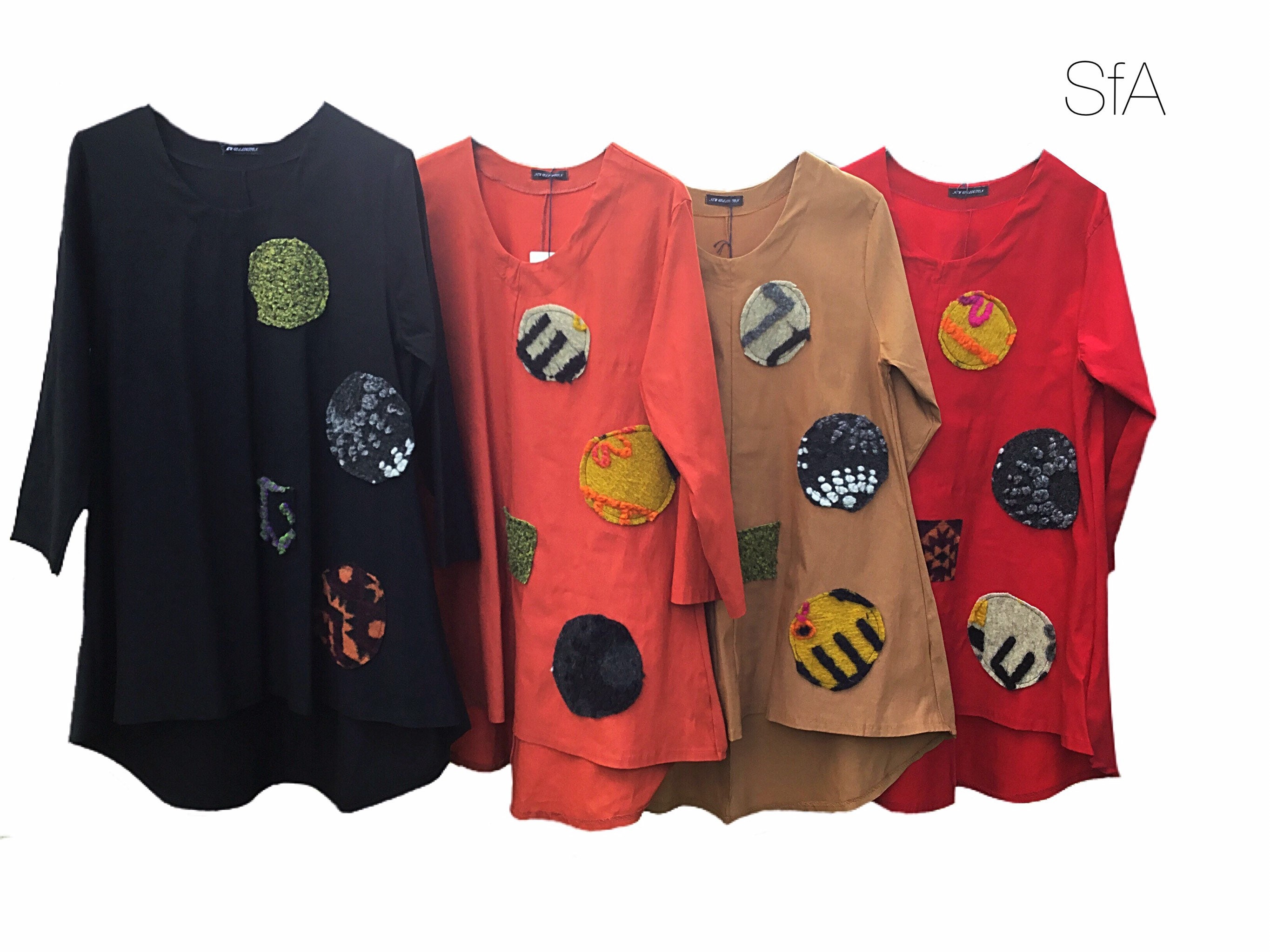 Lagenlook Tunic With Faux Fur Applique Designed. Size 12 - Etsy