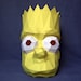 Bart Simpson Papercraft Mask: Low Poly Template (PDF, DXF) - Etsy