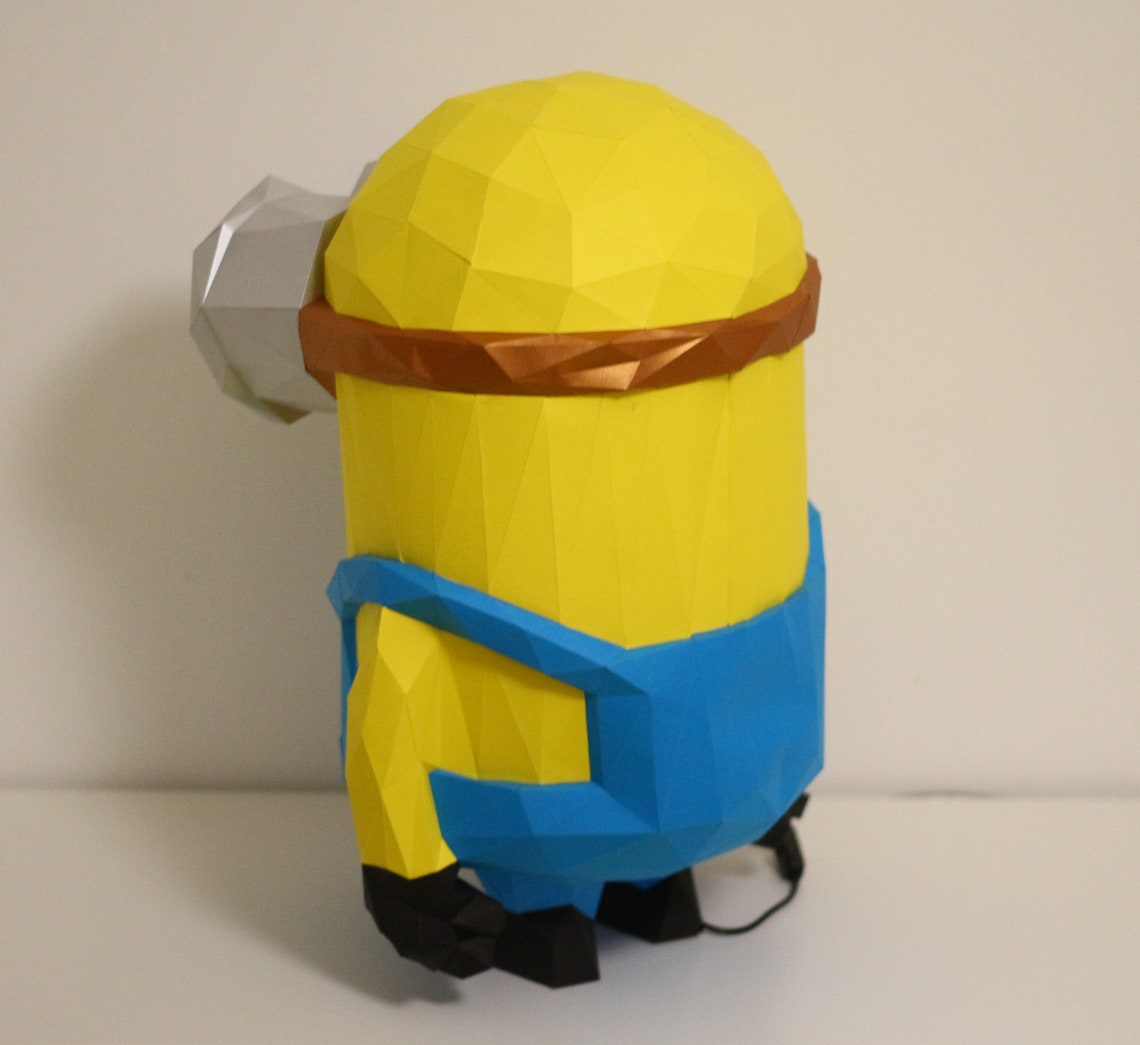 Papercraft Minion SVG DXF PDF Papercraft Minion Minion | Etsy