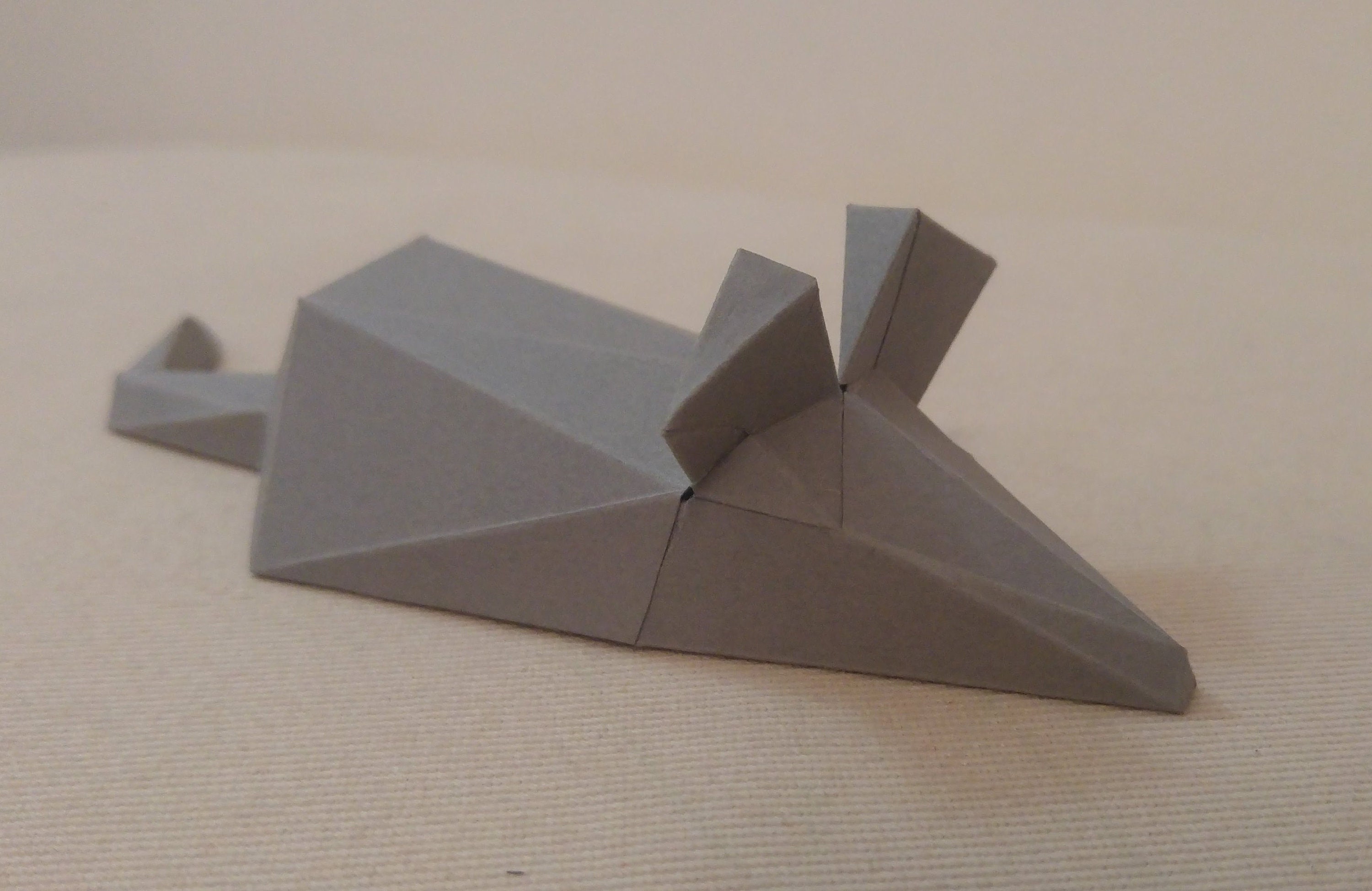 Mouse Low Poly Papercraft, Paper 3d Model, DIY Teplate, PDF, DXF ...