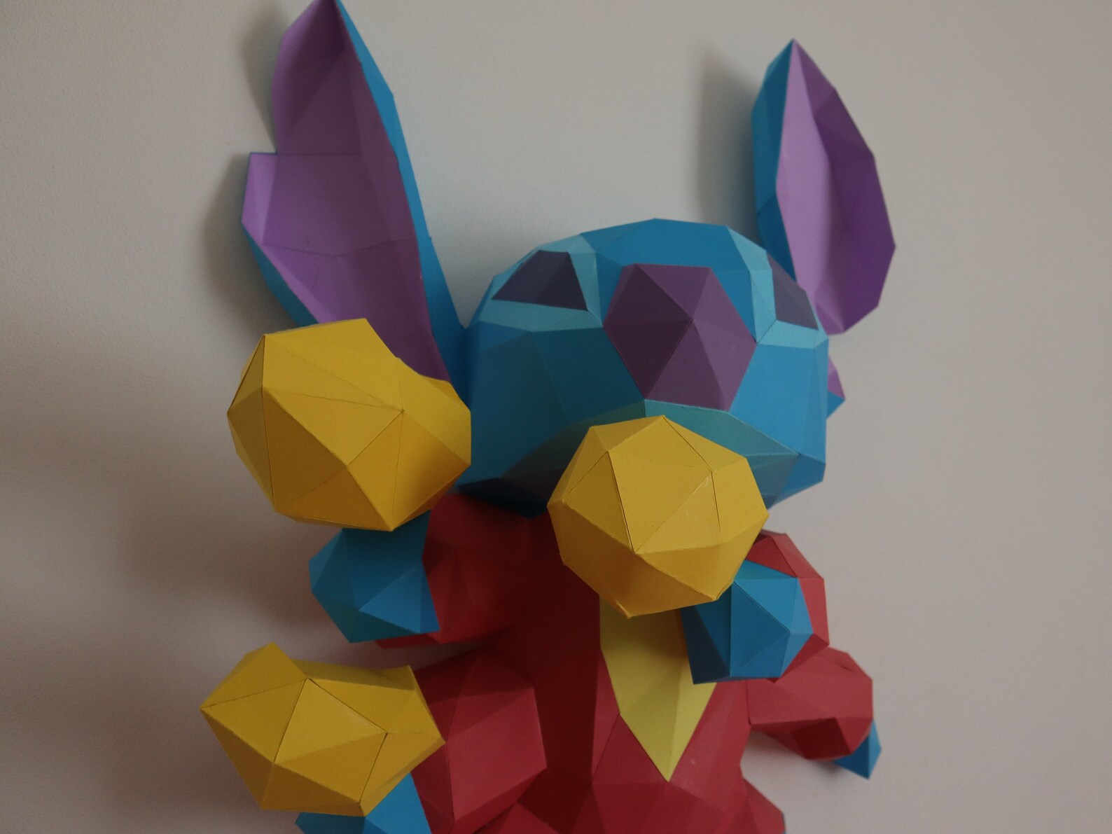 Lilo & Stitch Cartoon Papercraft, DIY PDF, DXF Low Poly, Origami ...