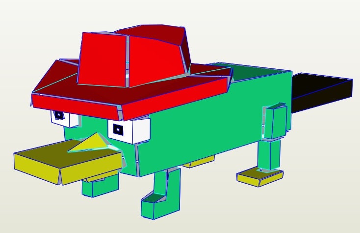 Platypus Perry Papercraft. Agent P. Platypus With Hat. Agent OWCA . Pdf ...