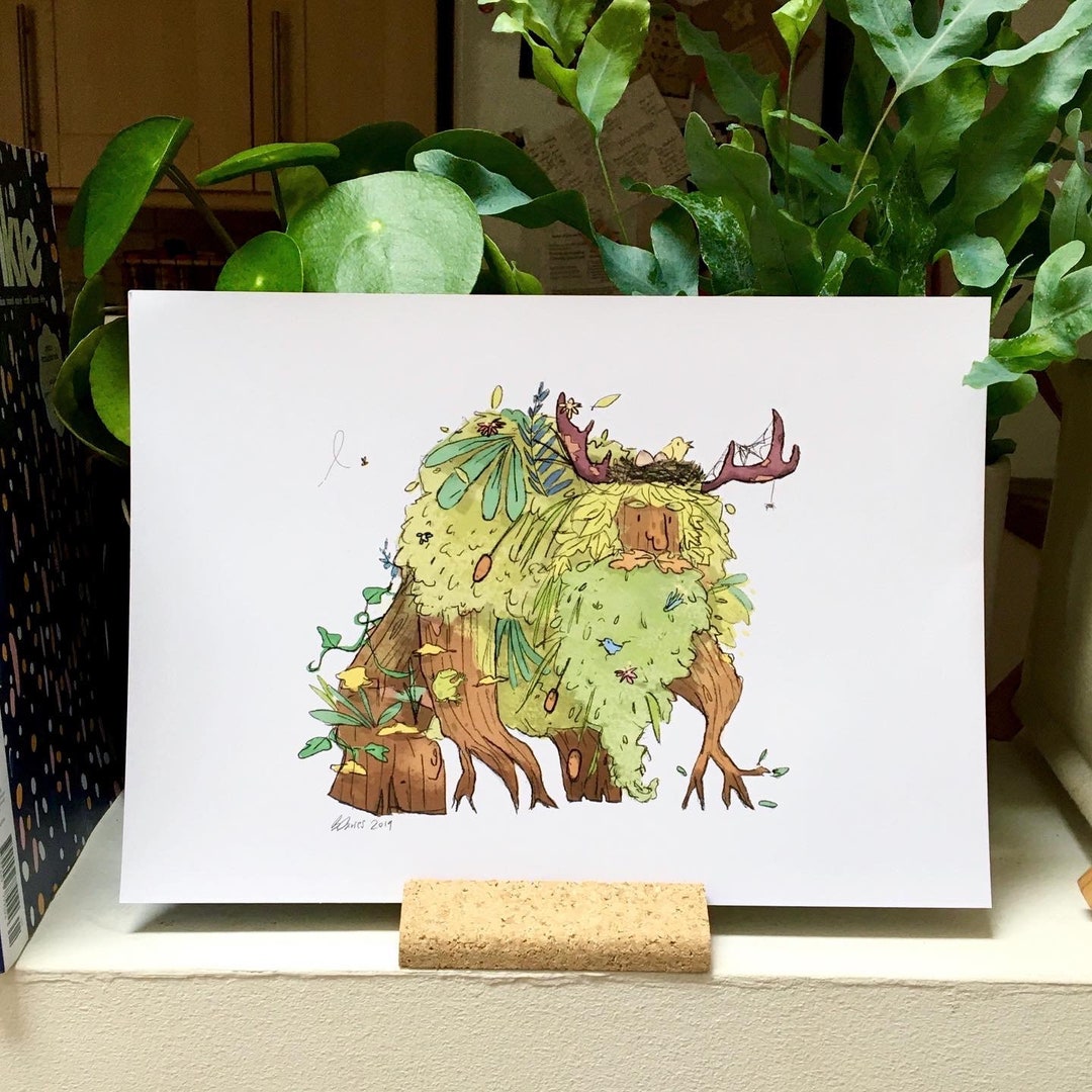 A4 Forest Guardian Print - Etsy