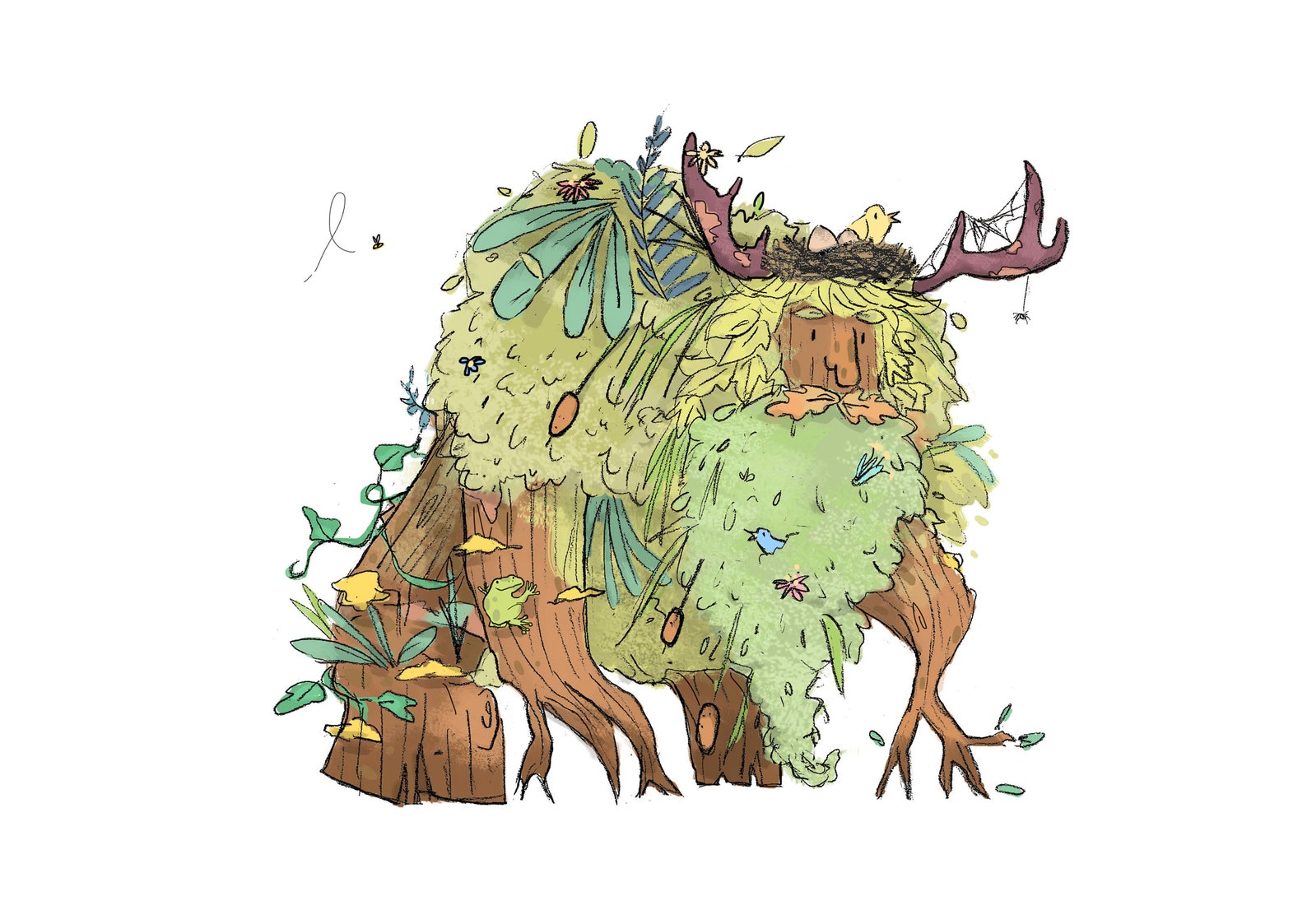 A4 Forest Guardian Print | Etsy