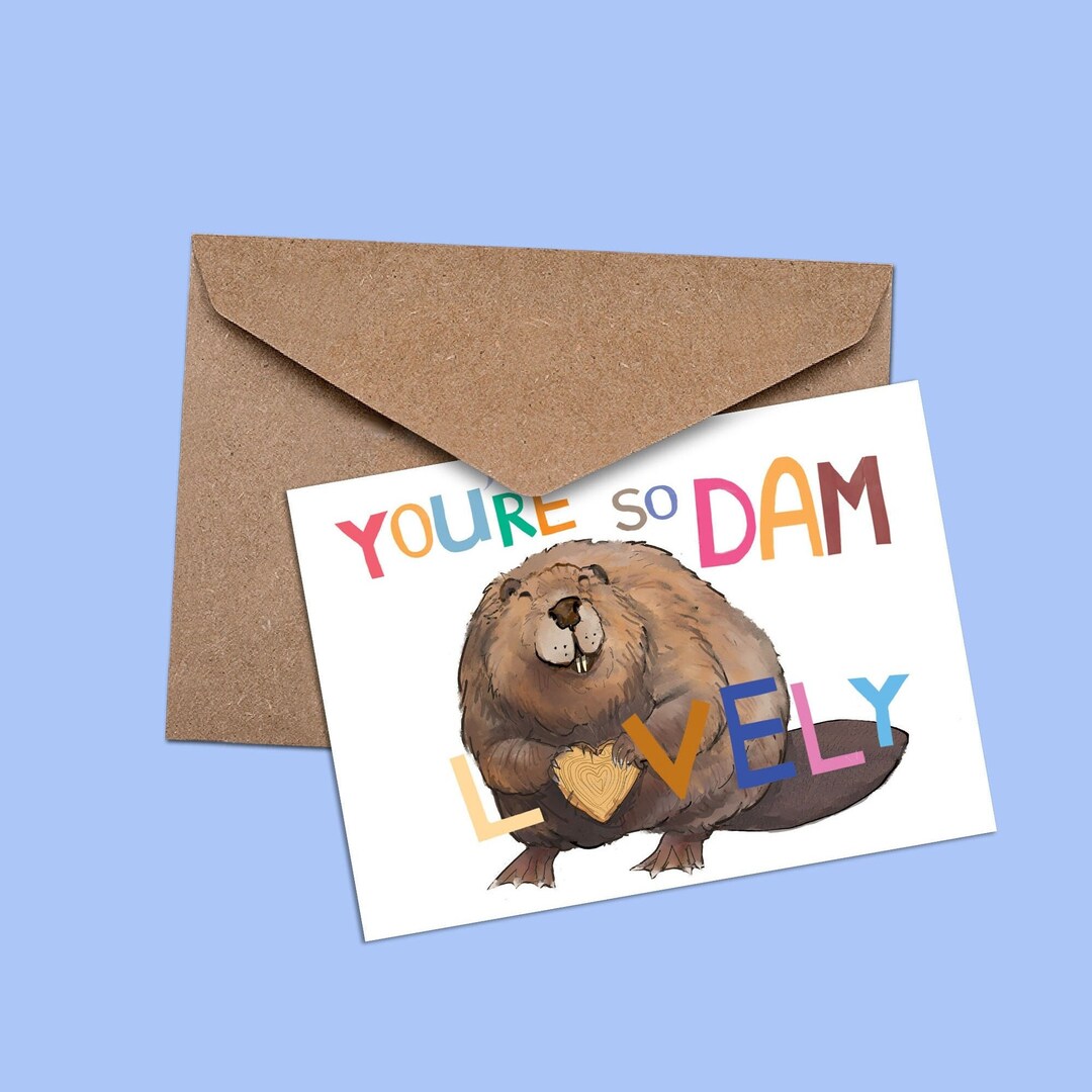Beaver Pun A6 Greetings Card - Etsy