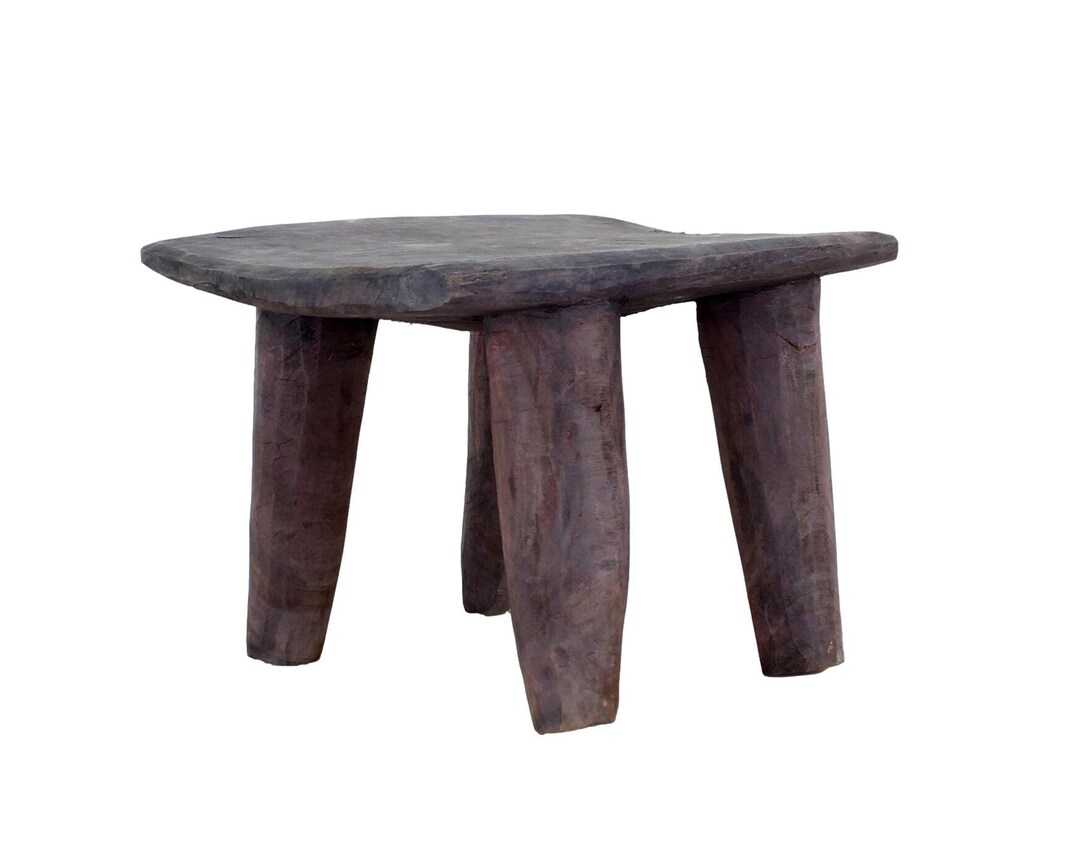 Vintage African Rectangular Senufo Stool Medium Size - Etsy