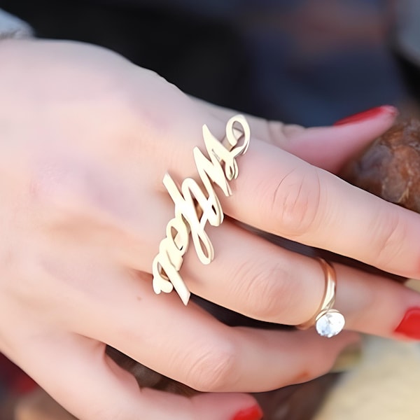 Two Finger Ring - Etsy