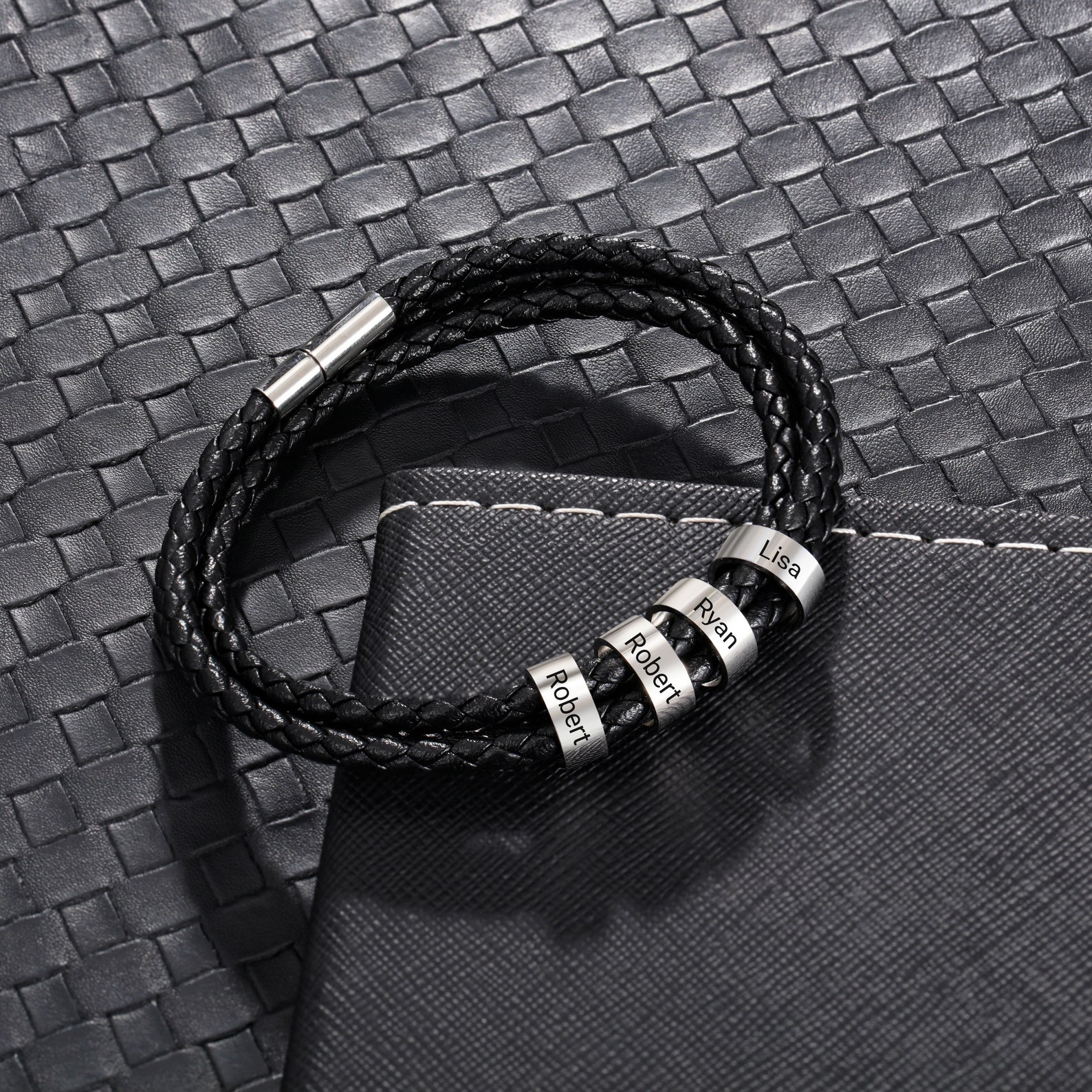 Personalized Gift for Him Engraved Men Bracelet Birthday - Etsy