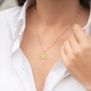Number Necklaces - Gold Number Pendant - Number Jewelry - Personalized ...