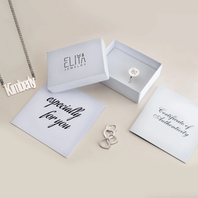 Personalized 3 Initials Monogram Necklace - Gold and Sterling Silver ...