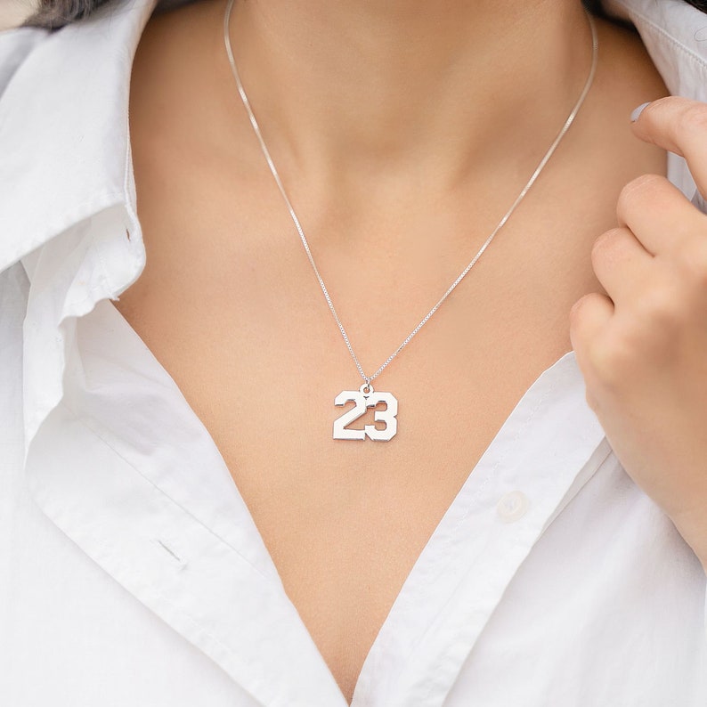 Number Necklaces - Gold Number Pendant - Number Jewelry - Personalized ...