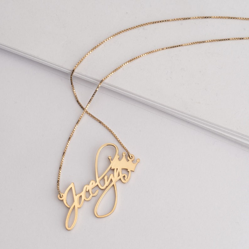 Cursive Name Necklace - Personalized Sterling Silver Dainty Name ...
