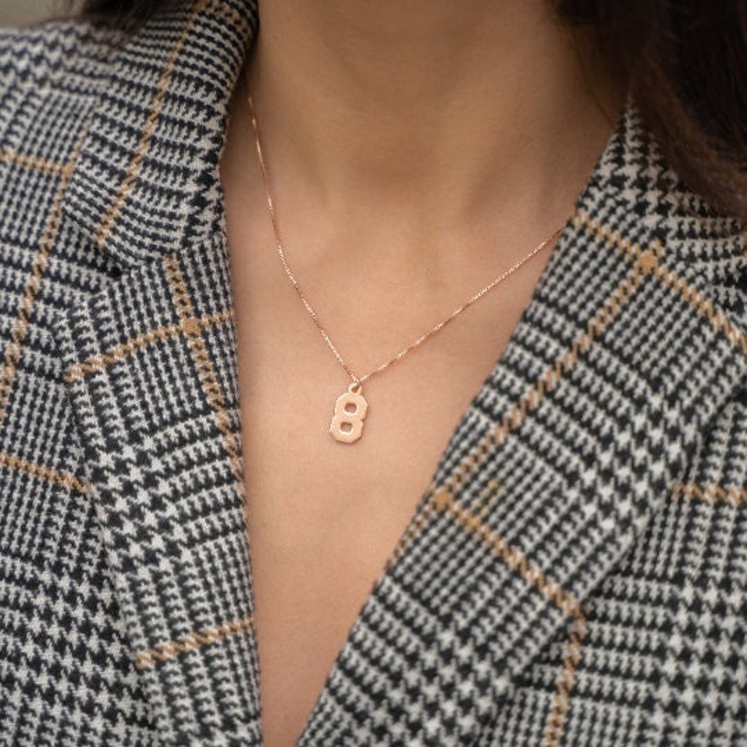 Number Chains Custom Baseball Number Necklace Number Pendant Necklace ...