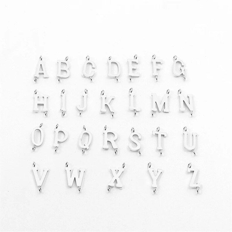Initial Bracelet for Him: Alphabet Bracelet for Men, Silver Men Initial ...