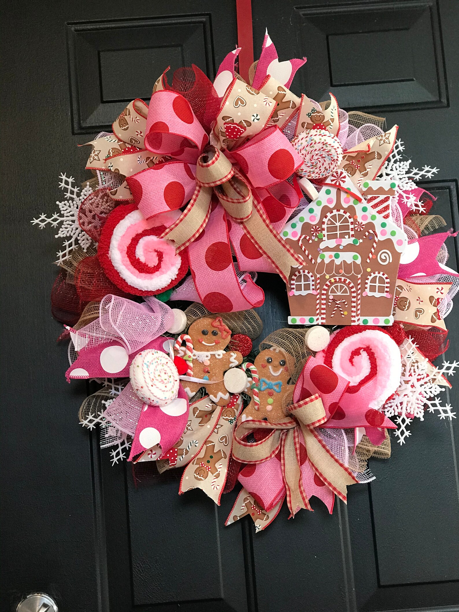 Sparkling Fun Wreath Gingerbread Man Wreath Gingerbread | Etsy