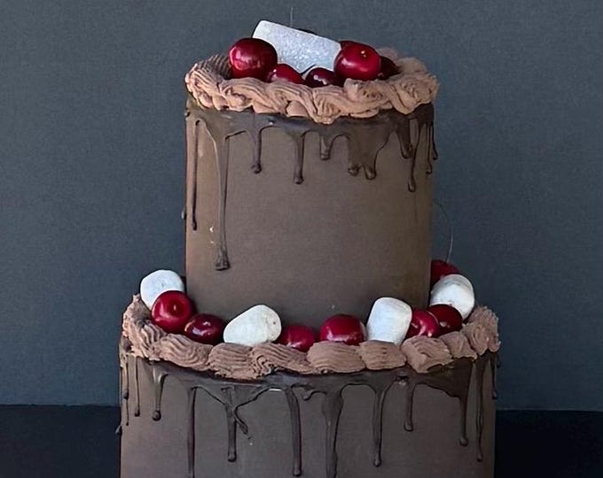 Fake Cake Centerpiece, Fake Bake Cake, Fake Deserts, Table Top Center ...